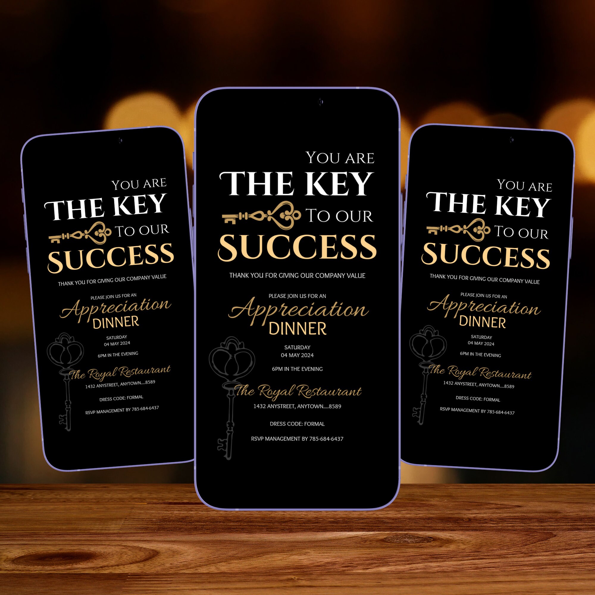 Modern Client Appreciation Invitation Digital Mobile Text Message ...