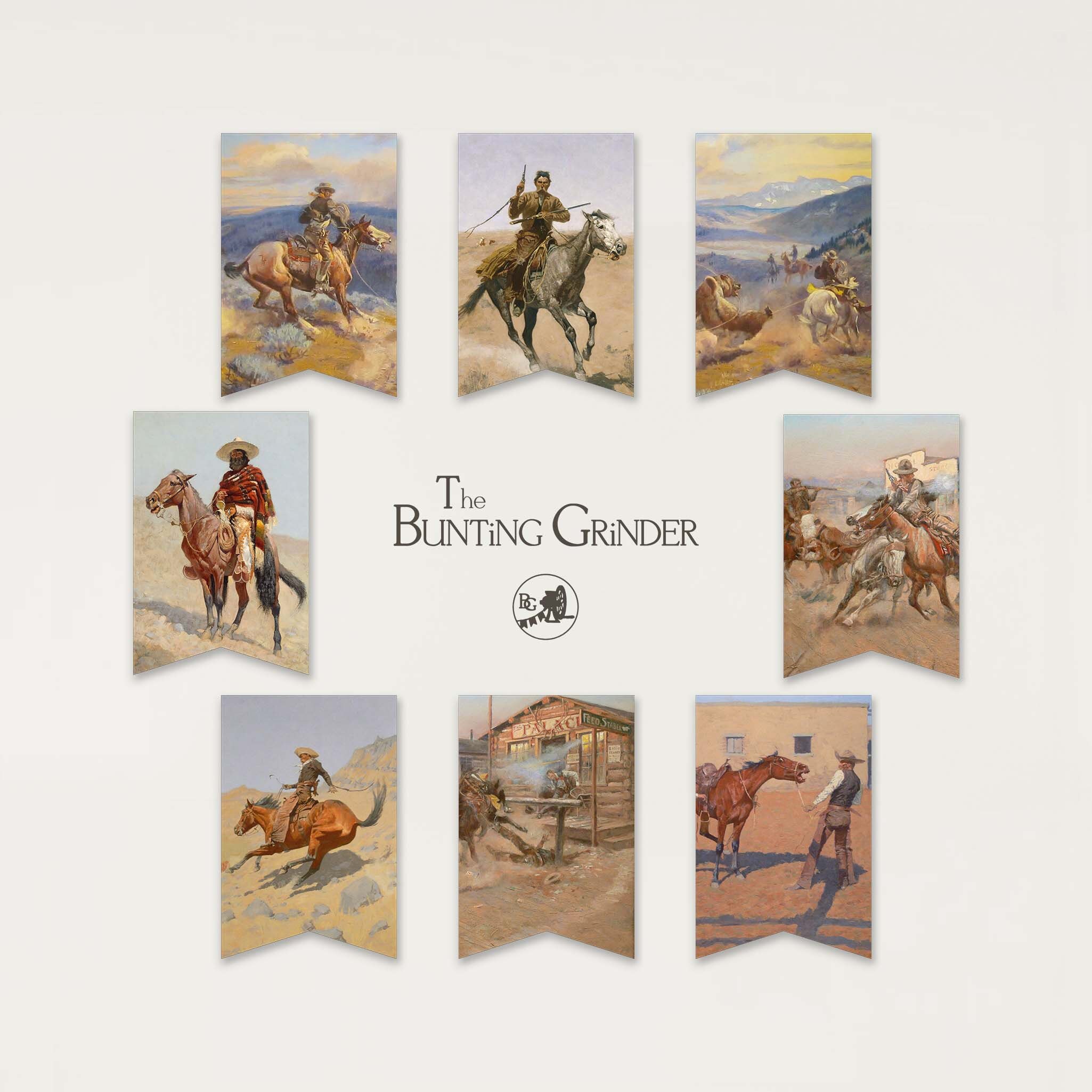 Wild West Cowboys Party Banner PRINTABLE Bunting Flags | Vintage ...