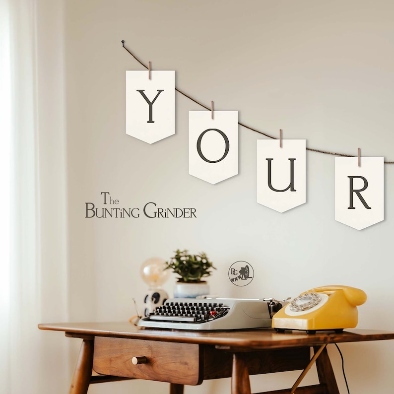 Letters & Numbers PRINTABLE Bunting Flags for Party | Vintage A-Z ...