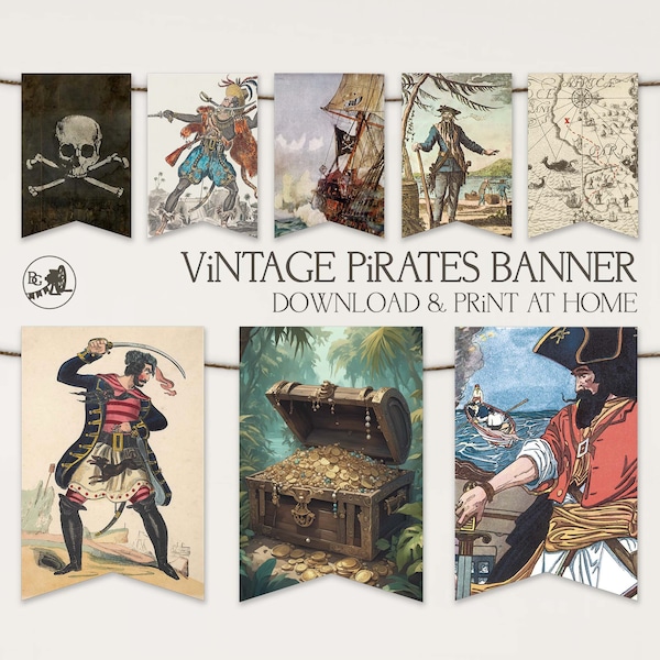 Pirate Bunting - Etsy UK