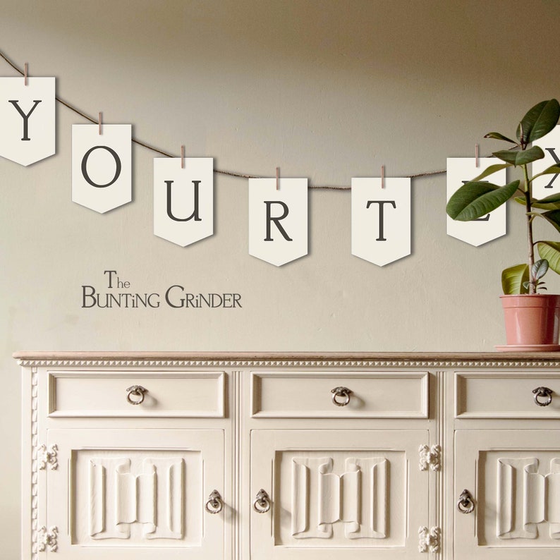 Letters & Numbers PRINTABLE Bunting Flags for Party | Vintage A-Z ...