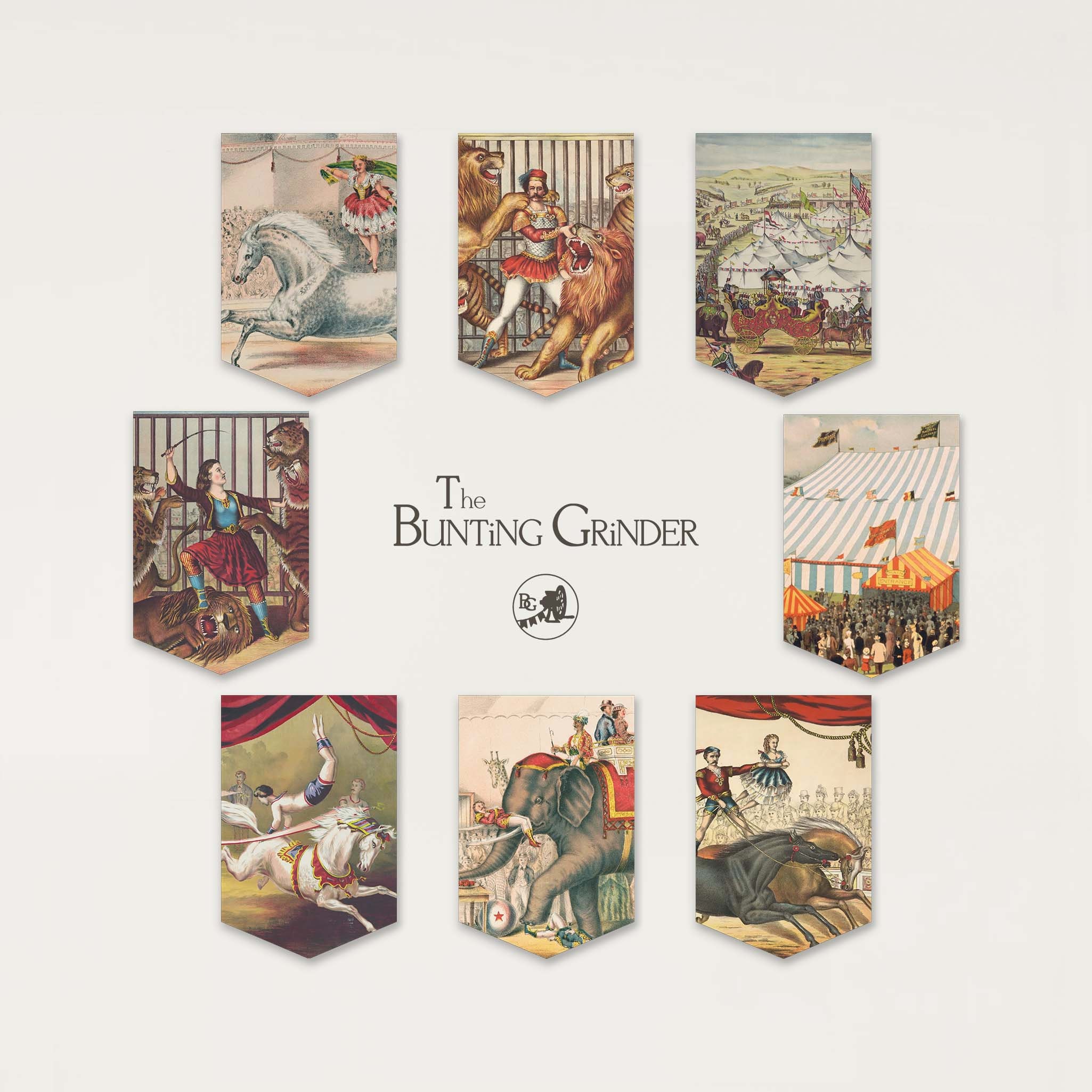 Vintage Circus PRINTABLE Party Banner | Kids Antique Circus Bunting ...