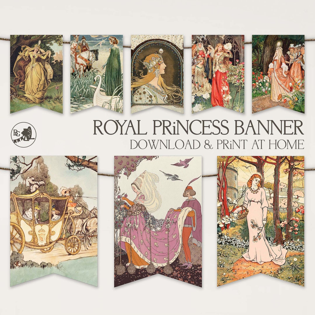 Classic Princess Nursery Decor | Royal Princess Party Banner PRINTABLE ...