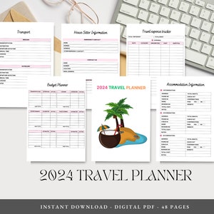 Editable Travel Planner Template | Trip Itinerary Planner | Canva ...