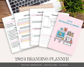 Branding Planner Binder Personal Business Organizer Printable Online ...