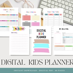 Kids Daily Planner Printable | Dot Game | Planner for Kids | Diary for ...