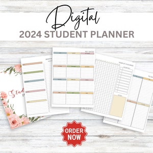 Printable Student Planner| Academic Planner Printable| College Student ...