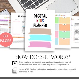 Kids Daily Planner Printable | Dot Game | Planner for Kids | Diary for ...