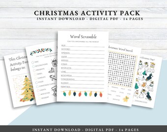 Christmas Games Activities Printable, Christmas Coloring, Letter to ...