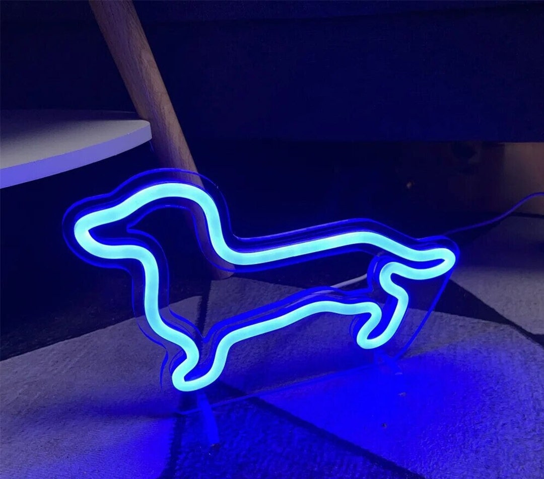 Customizable Neon Dog Sign Unique LED Pet Light for Home - Etsy