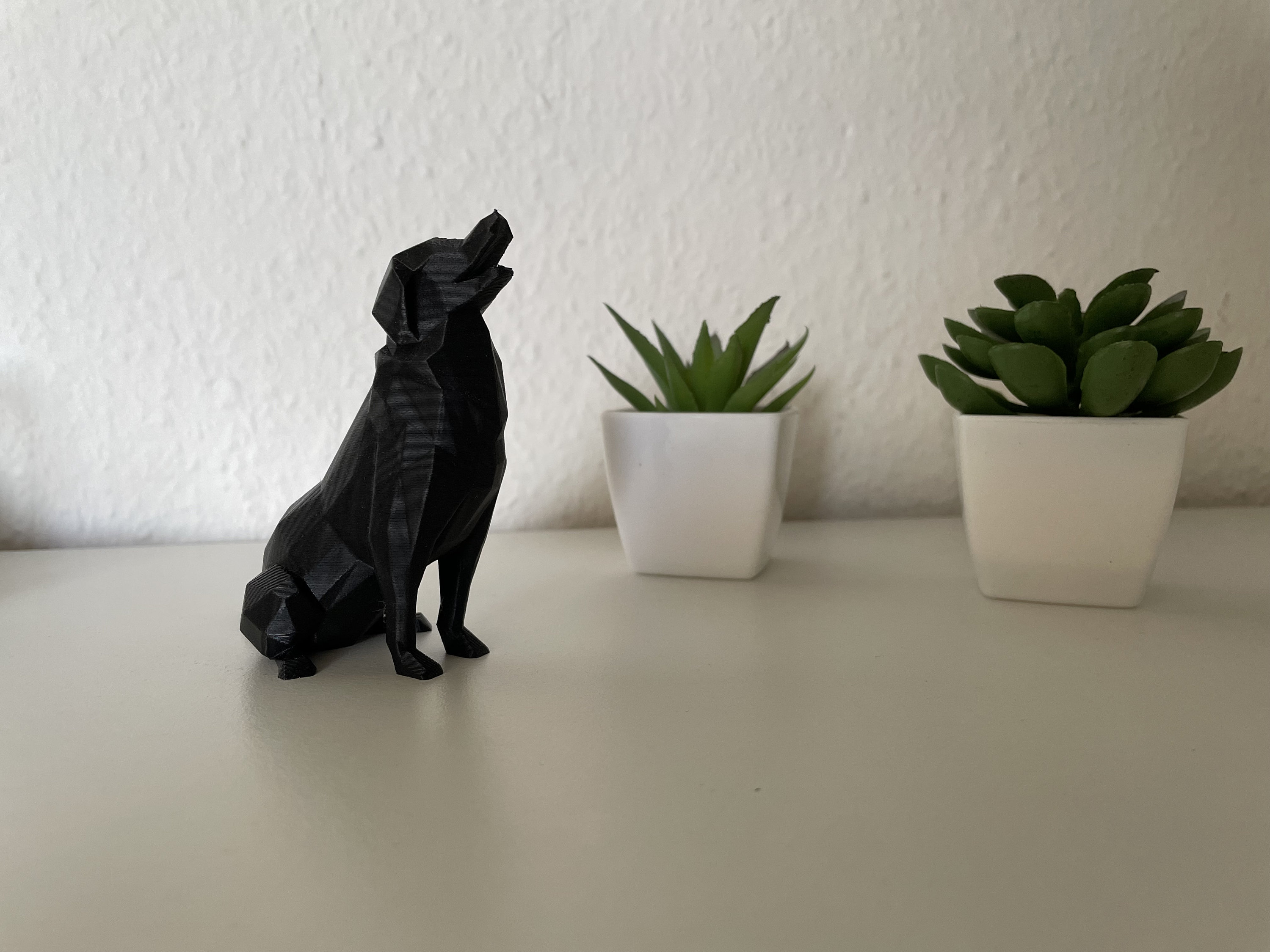 Low Poly Labrador Statue Dog Figure Personalized Pet Figure Simple Home ...