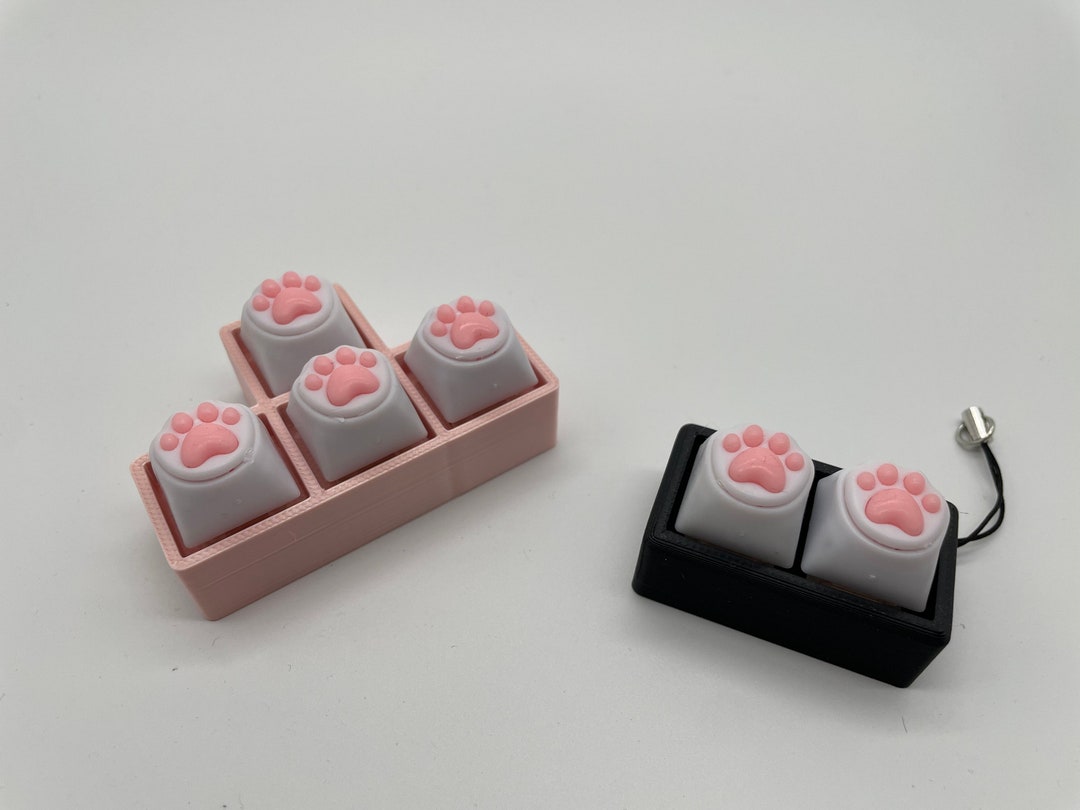Cat Paw Keyboard Fidget Keychain | Personalized & 400+ Variations ...