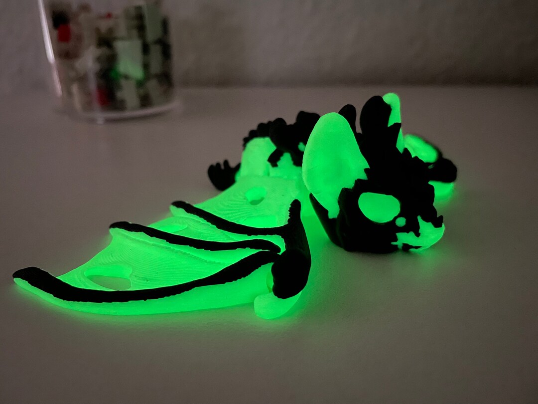 Empty Bat Fidget Figure, Articulated Mini Animal Toy, 3D Printed in ...