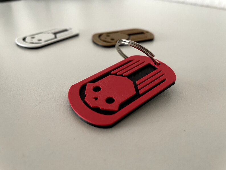 Helldivers 2 Dog Tag Keychain 3D Printed With Your Game Tag ...