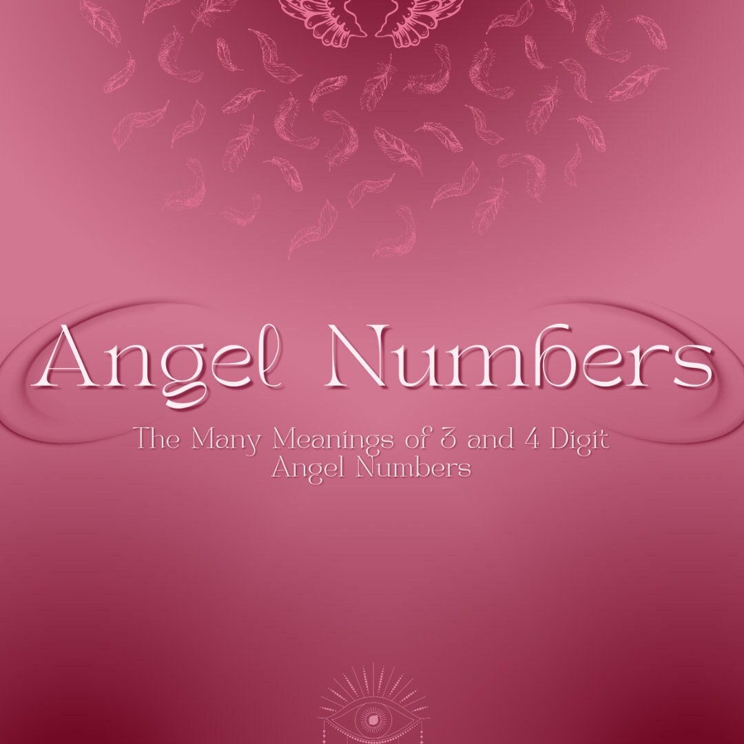 Angel Numbers Meanings Meanings Cheat Sheets Numerology Guide for Angel ...