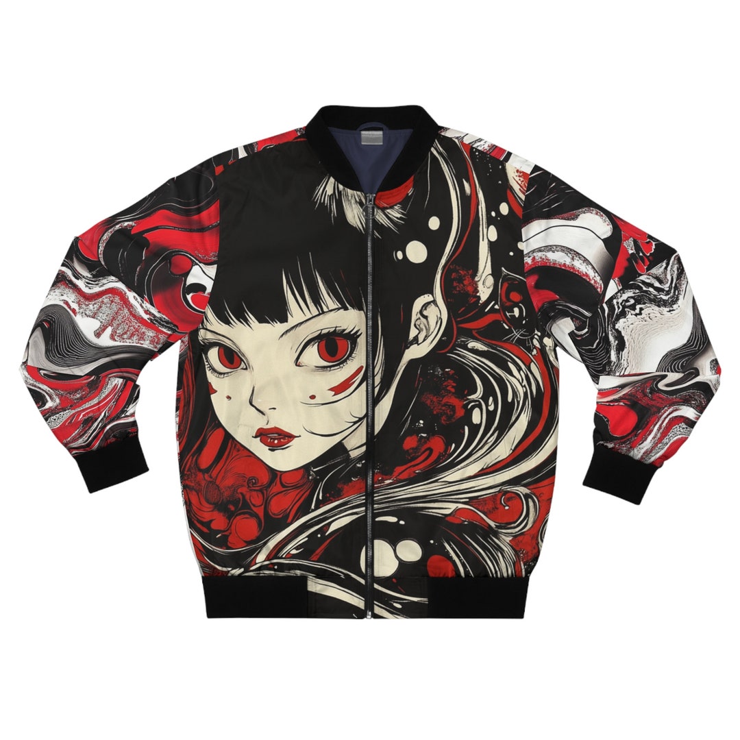 Personalized Anime Jacket - Manga Inspired Sweater - Goth Unisex Jacket ...