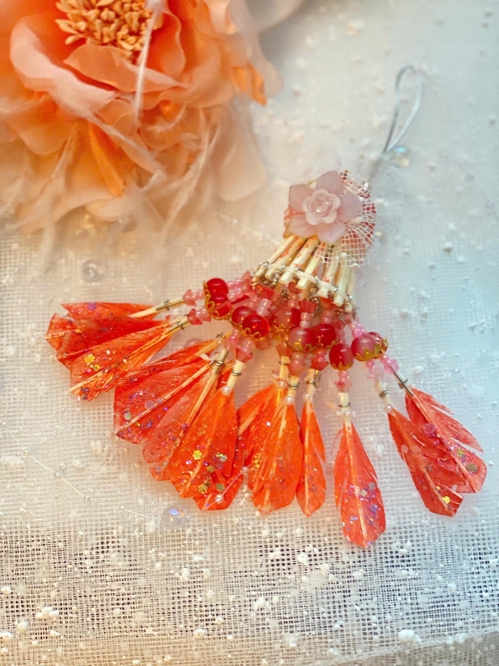 Crochet Badminton Keychain Bling Bling Handmade Sport Keyring Gift for ...