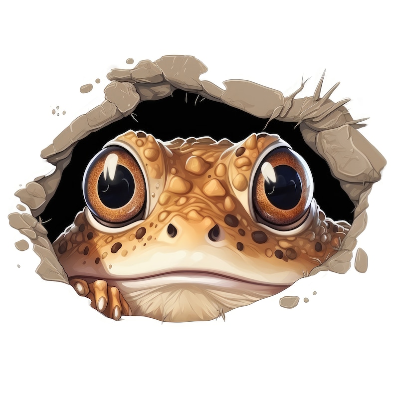 Cute Toad Clipart Set Bundle, 10 High-quality Images, Apparel, Paper ...