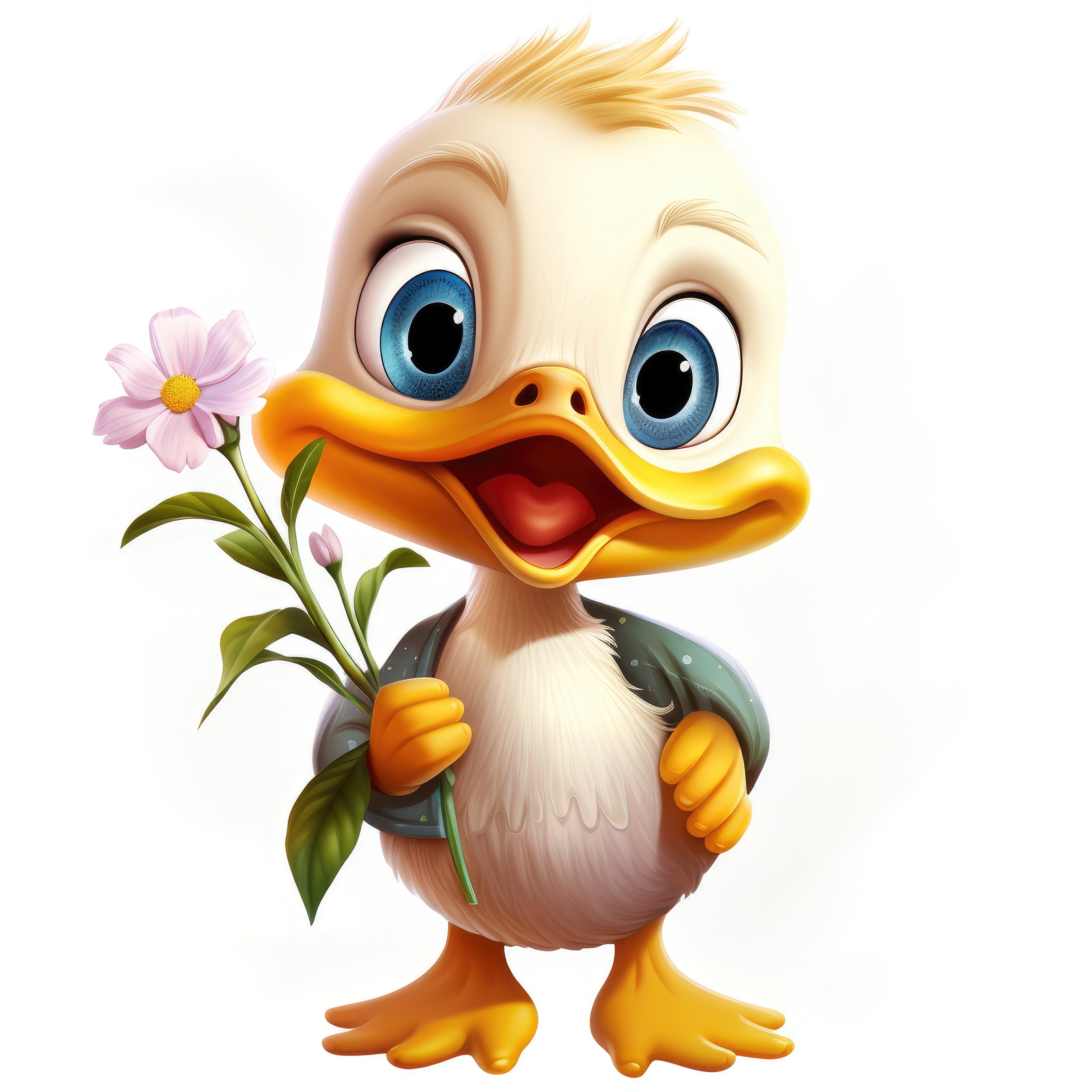 Cute Duck Clipart Set Bundle, 10 High-quality Images, Apparel, Paper ...