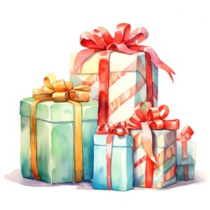 Cute Pastel Gifts Clipart Set Bundle, 10 High-quality Images, Apparel ...