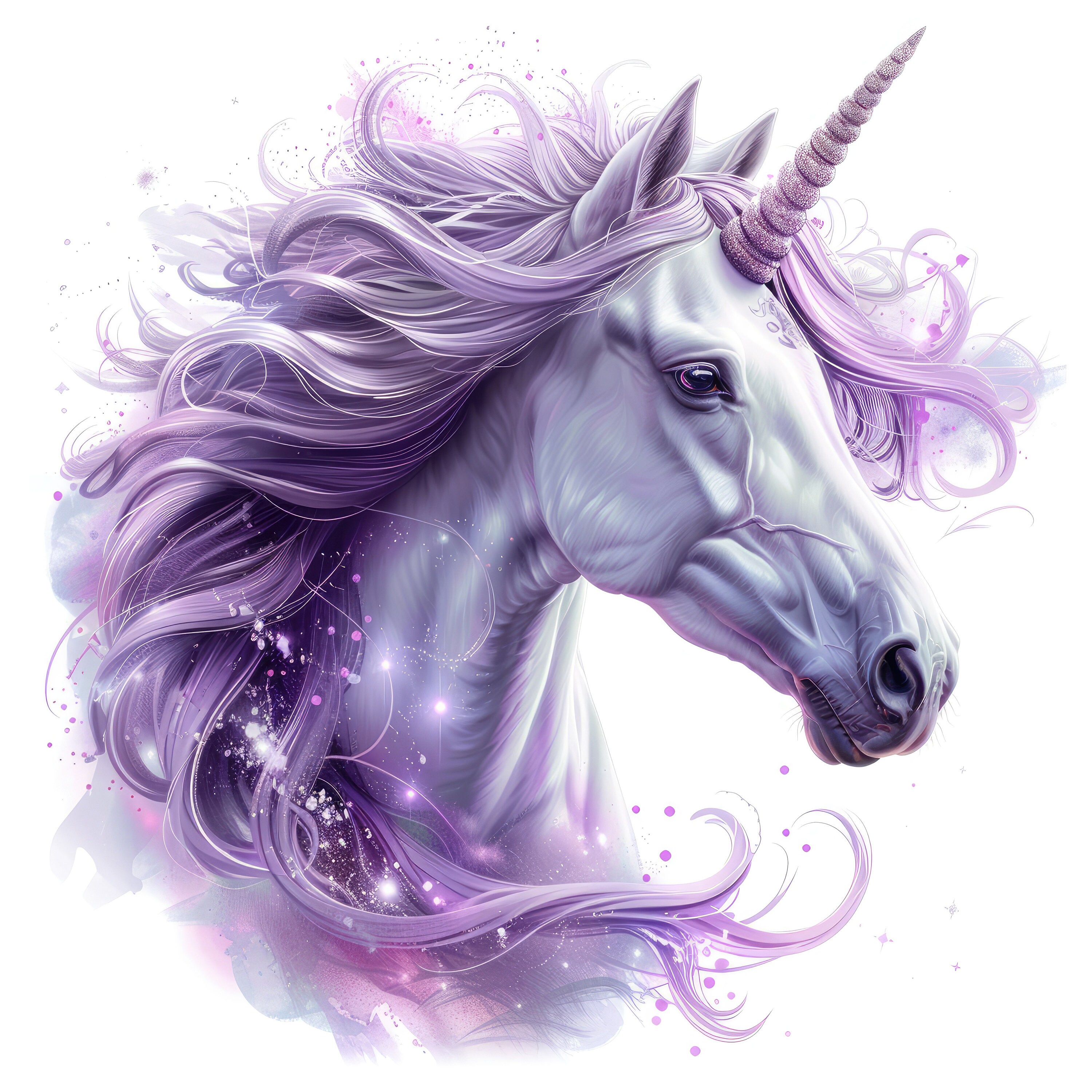 Cute Mystical Unicorn Clipart Set Bundle, 10 High-quality Images ...