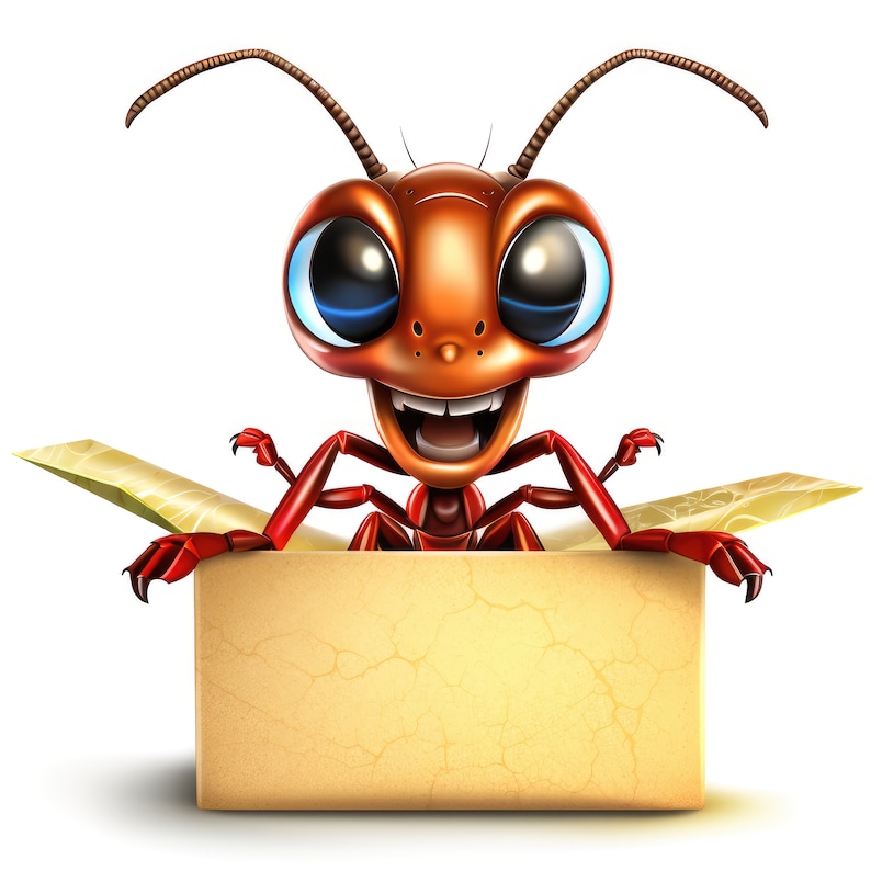 Cute Ant Clipart Set Bundle, 10 High-quality Images, Apparel, Paper ...