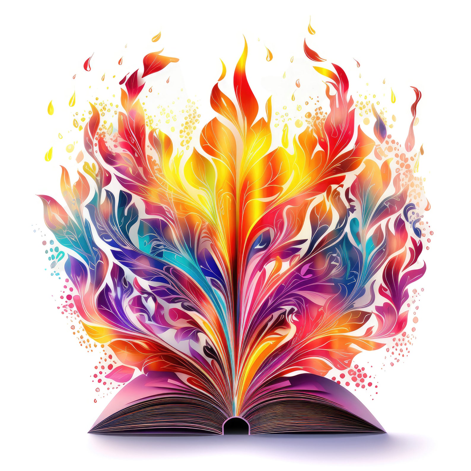 Cute Open Book Clipart Set Bundle, 10 High-quality Images, Apparel ...