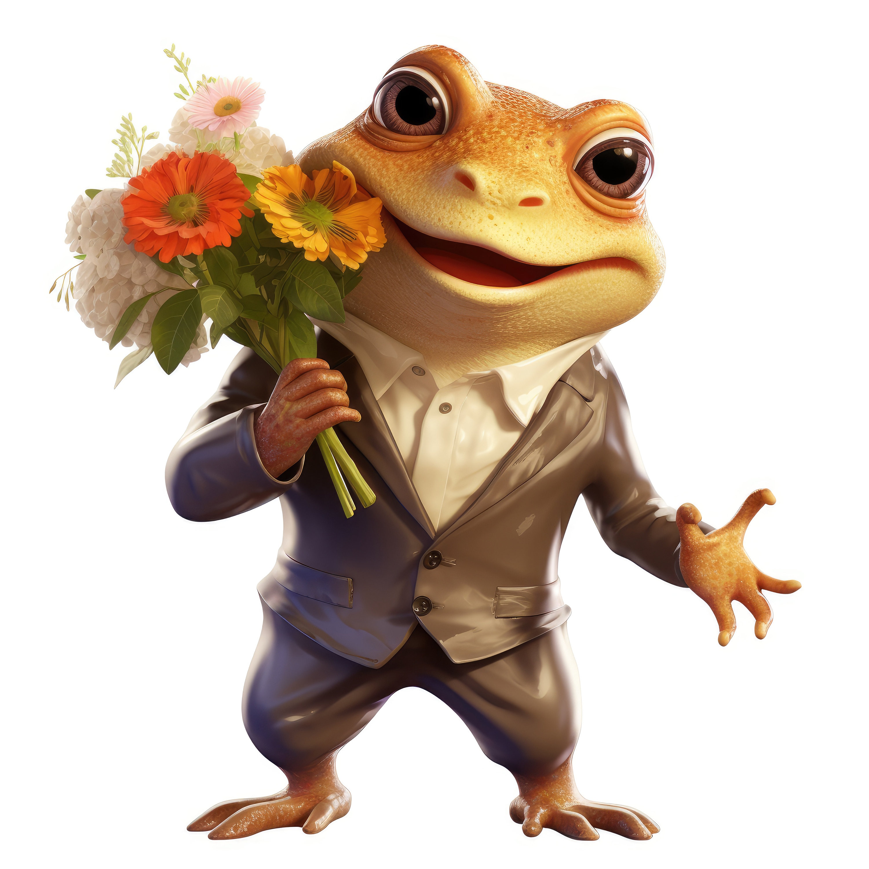 Cute Toad Clipart Set Bundle, 10 High-quality Images, Apparel, Paper ...