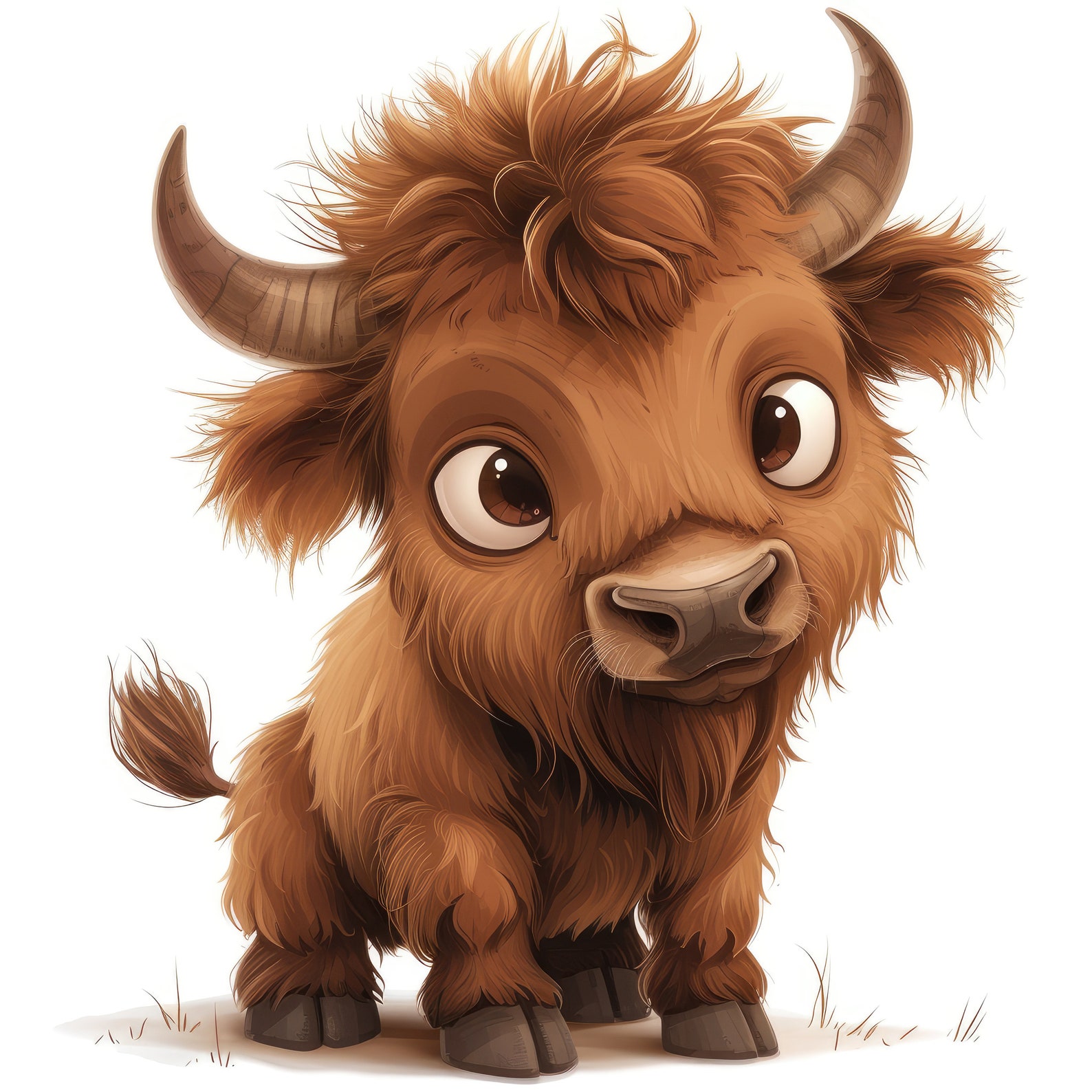 Cute Bison Clipart Set Bundle, 10 High-quality Images, Apparel, Paper ...