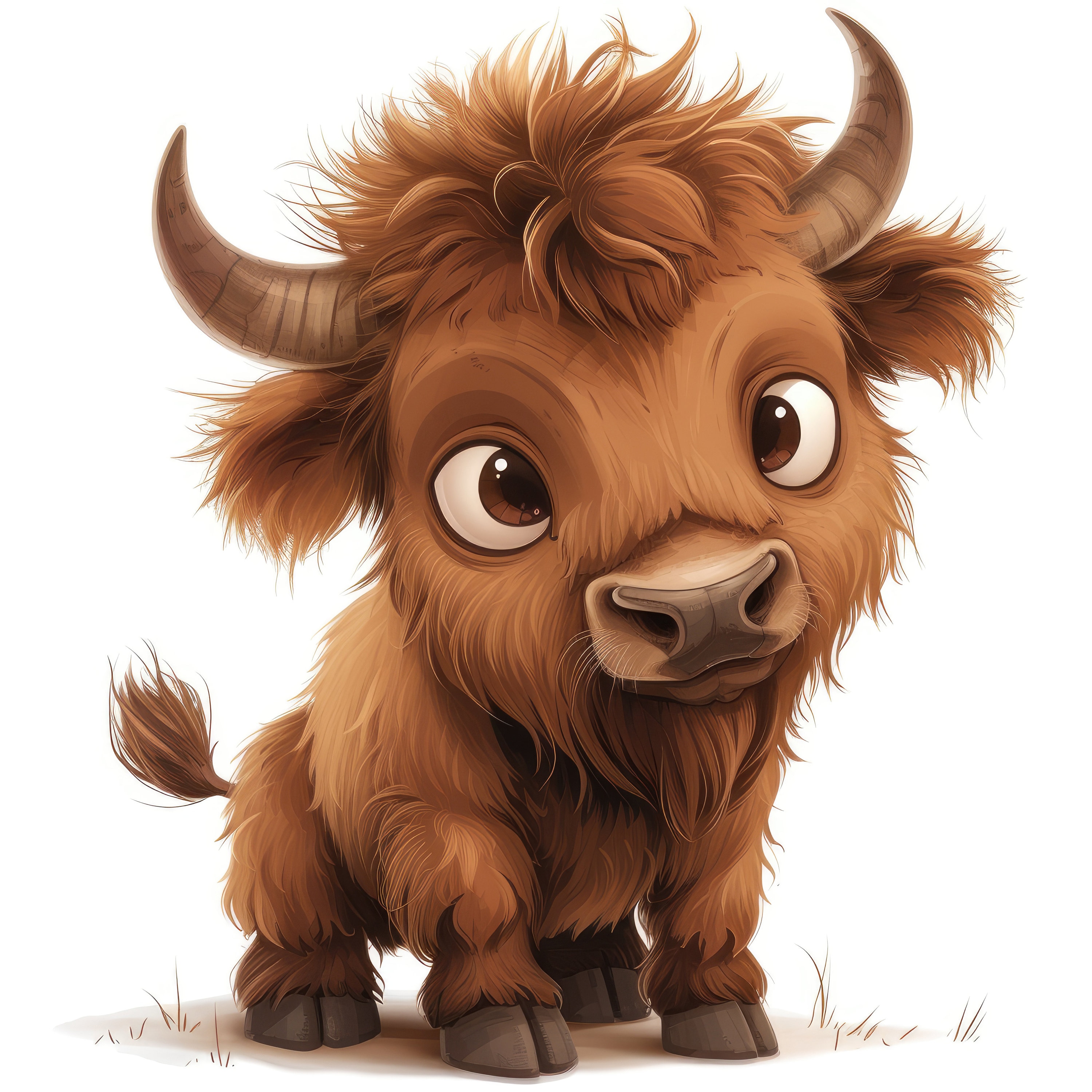 Cute Bison Clipart Set Bundle, 10 High-quality Images, Apparel, Paper ...