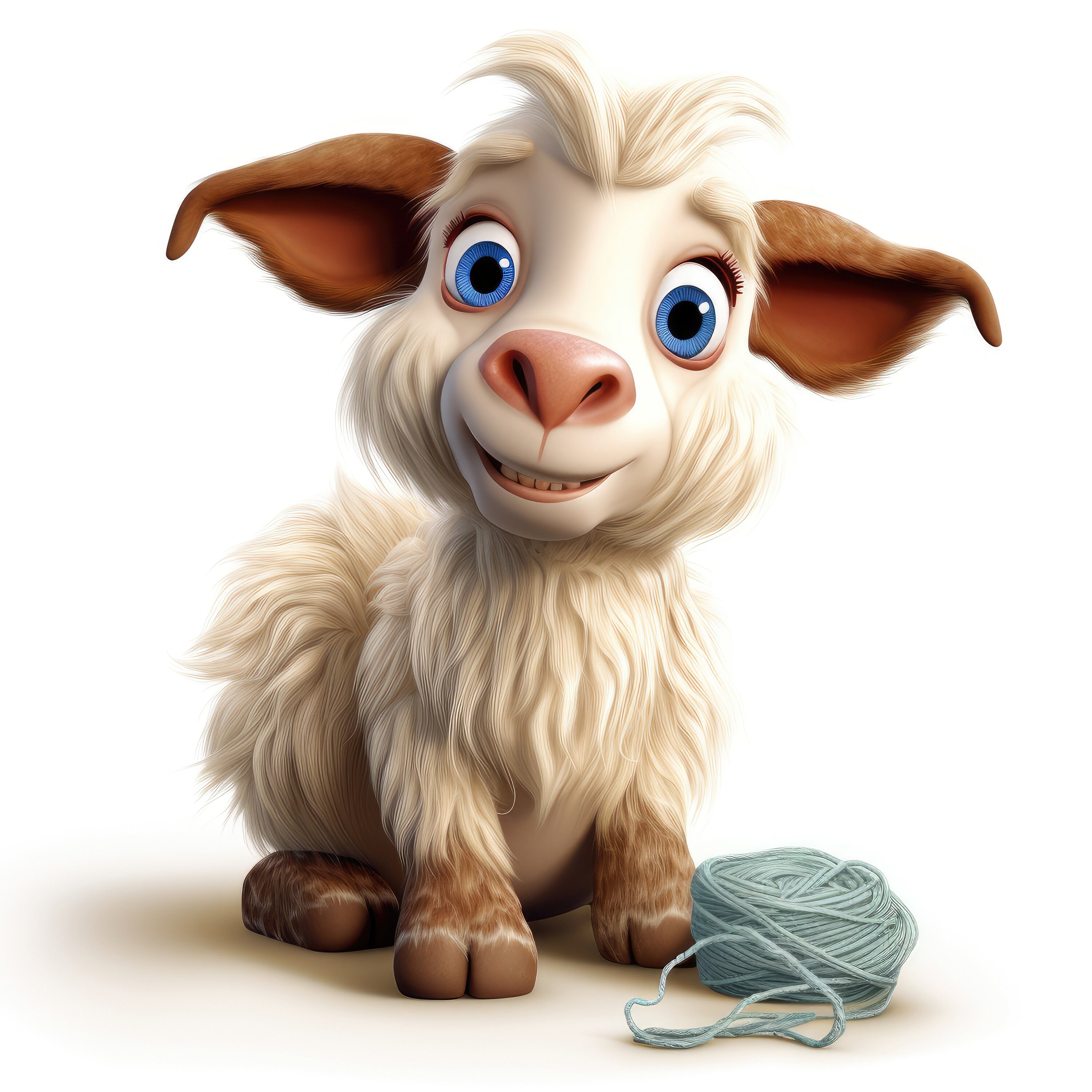 Cute Goat Clipart Set Bundle, 10 High-quality Images, Apparel, Paper ...