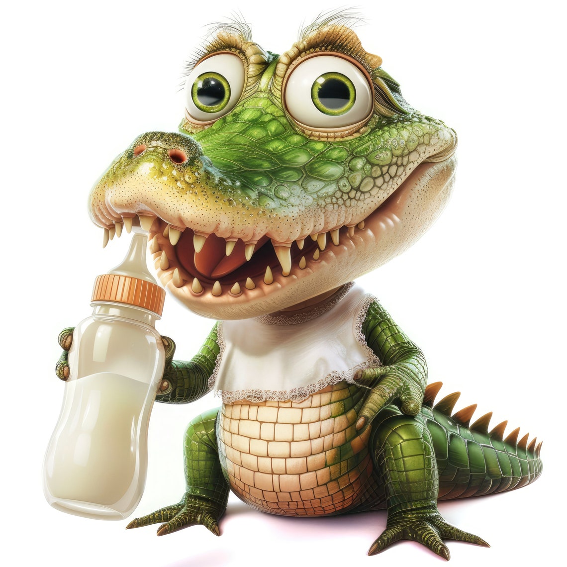 Cute Alligator Clipart Set Bundle, 10 High-quality Images, Apparel ...