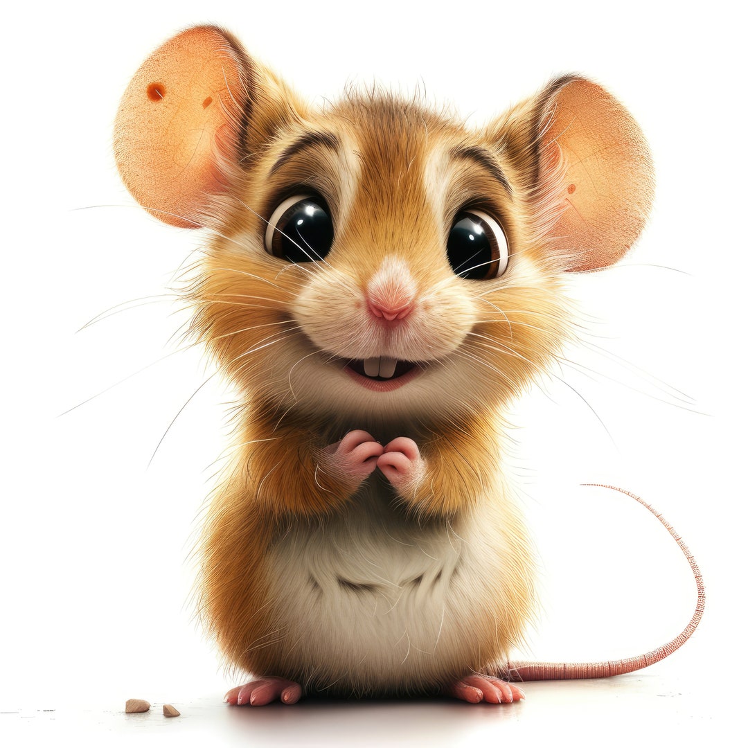 Cute Mouse Clipart Set Bundle, 10 High-quality Images, Apparel, Paper ...