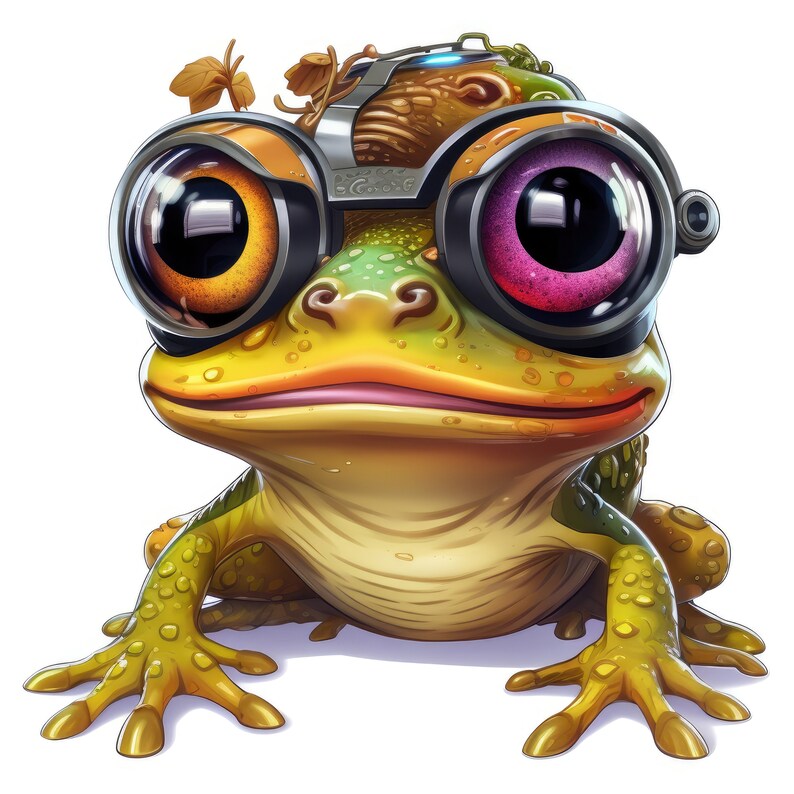 Cute Toad Clipart Set Bundle, 10 High-quality Images, Apparel, Paper ...