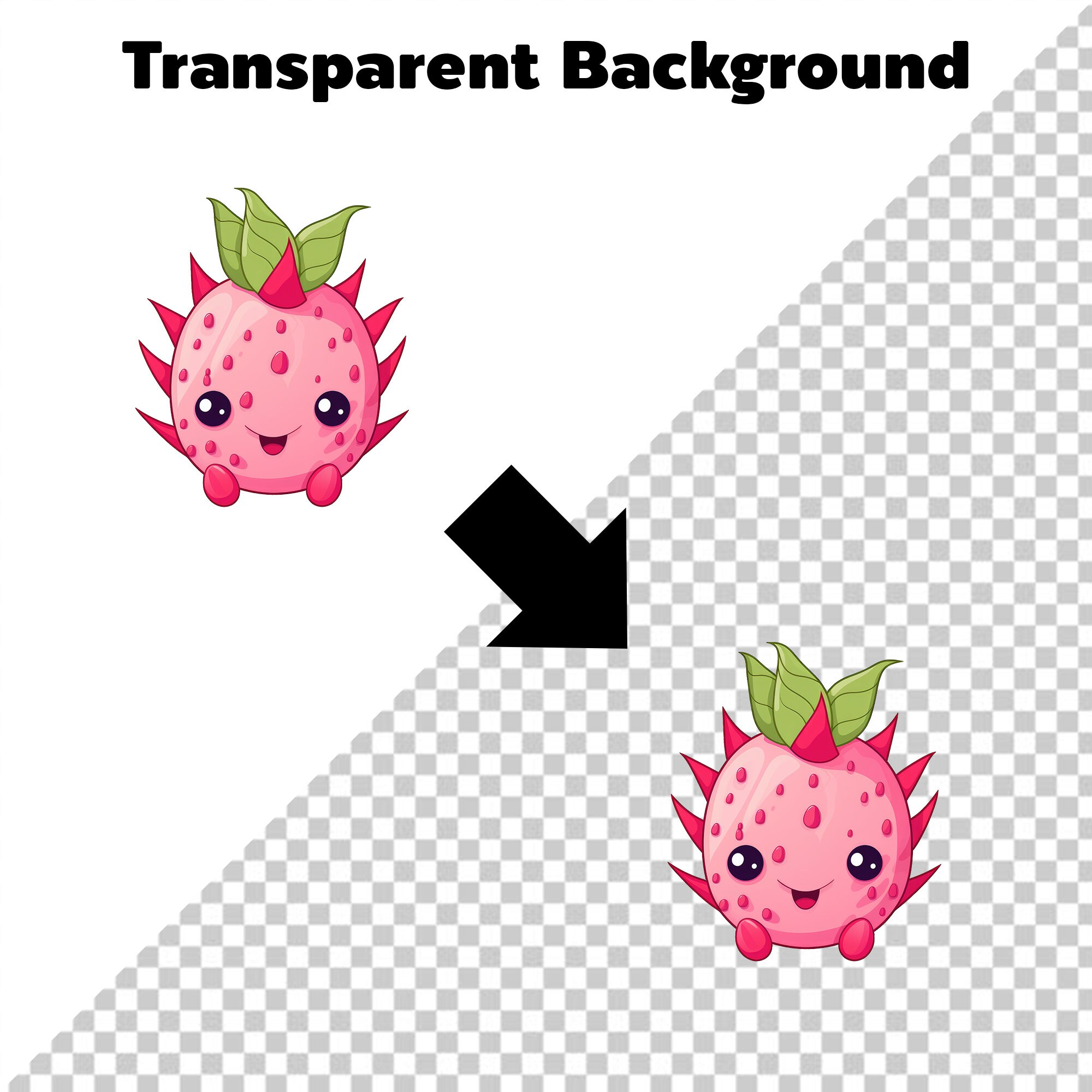 51 Cute Fruit Clipart Bundle Set PNG, Transparent, Digital, Printable ...