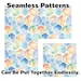 59 Watercolor Turtle Shell Seamless Pattern Bundle Digital, Printable ...