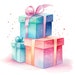 Cute Pastel Gifts Clipart Set Bundle, 10 High-quality Images, Apparel ...