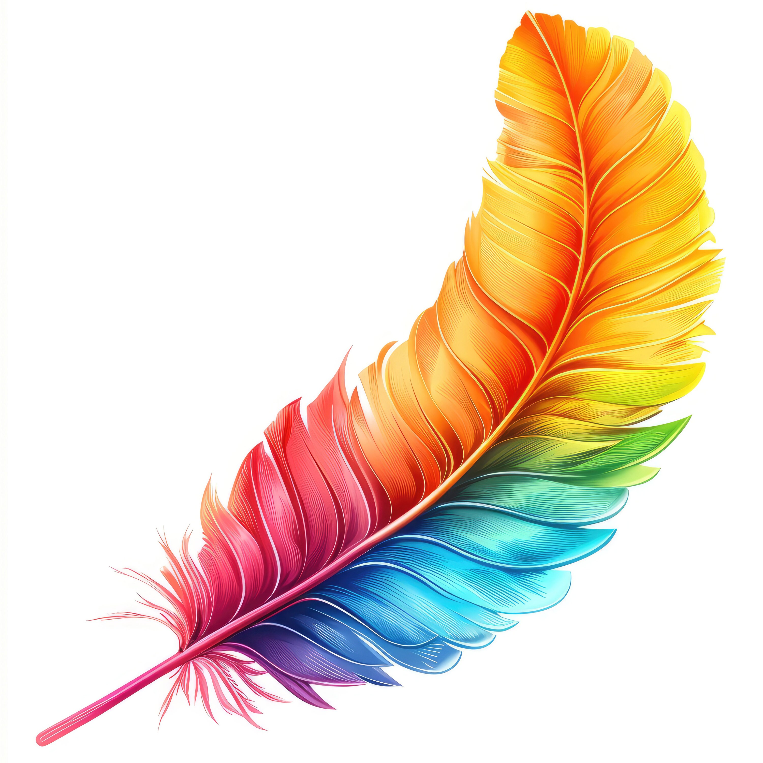 Cute Feather Clipart Set Bundle, 10 High-quality Images, Apparel, Paper ...