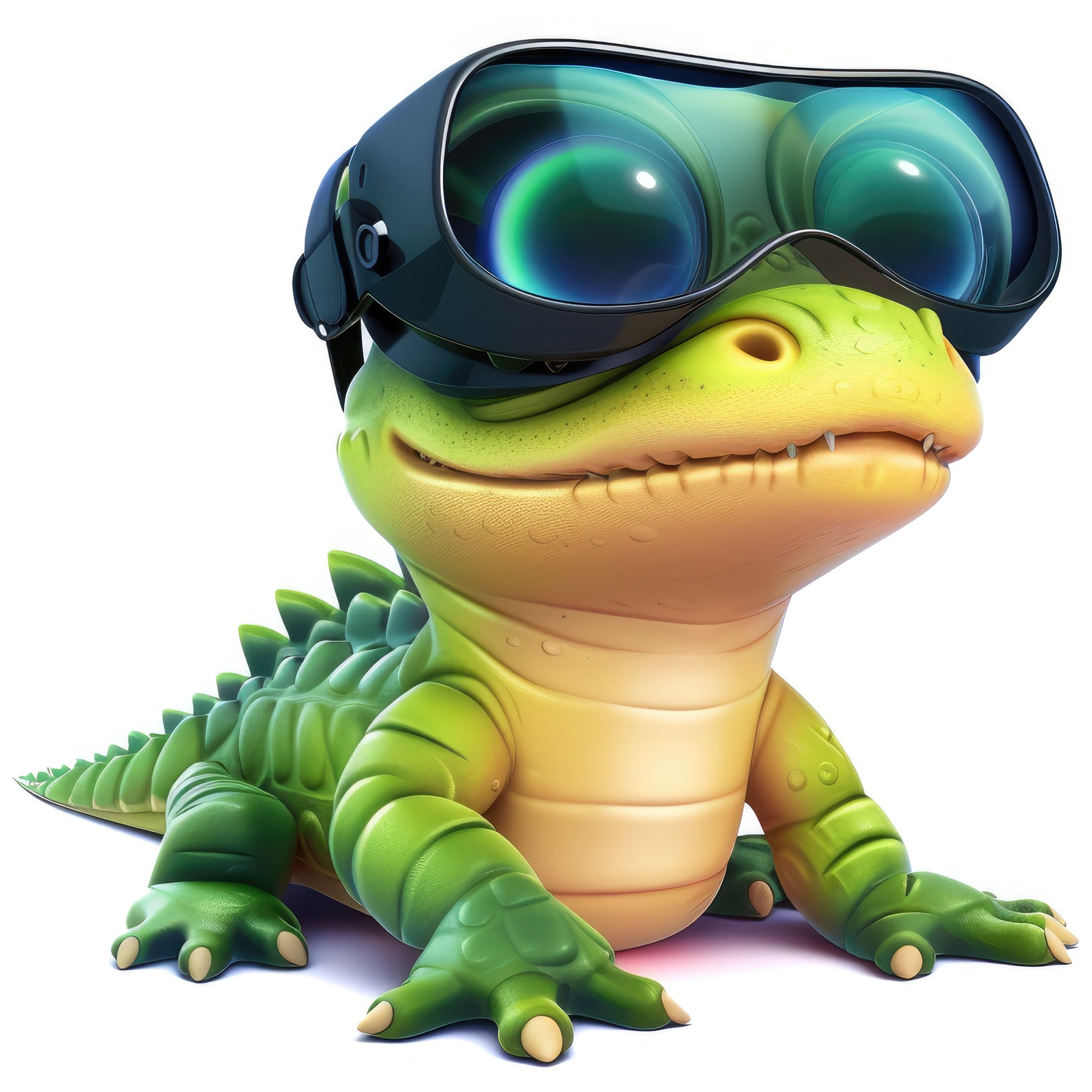 Cute Alligator Clipart Set Bundle, 10 High-quality Images, Apparel ...