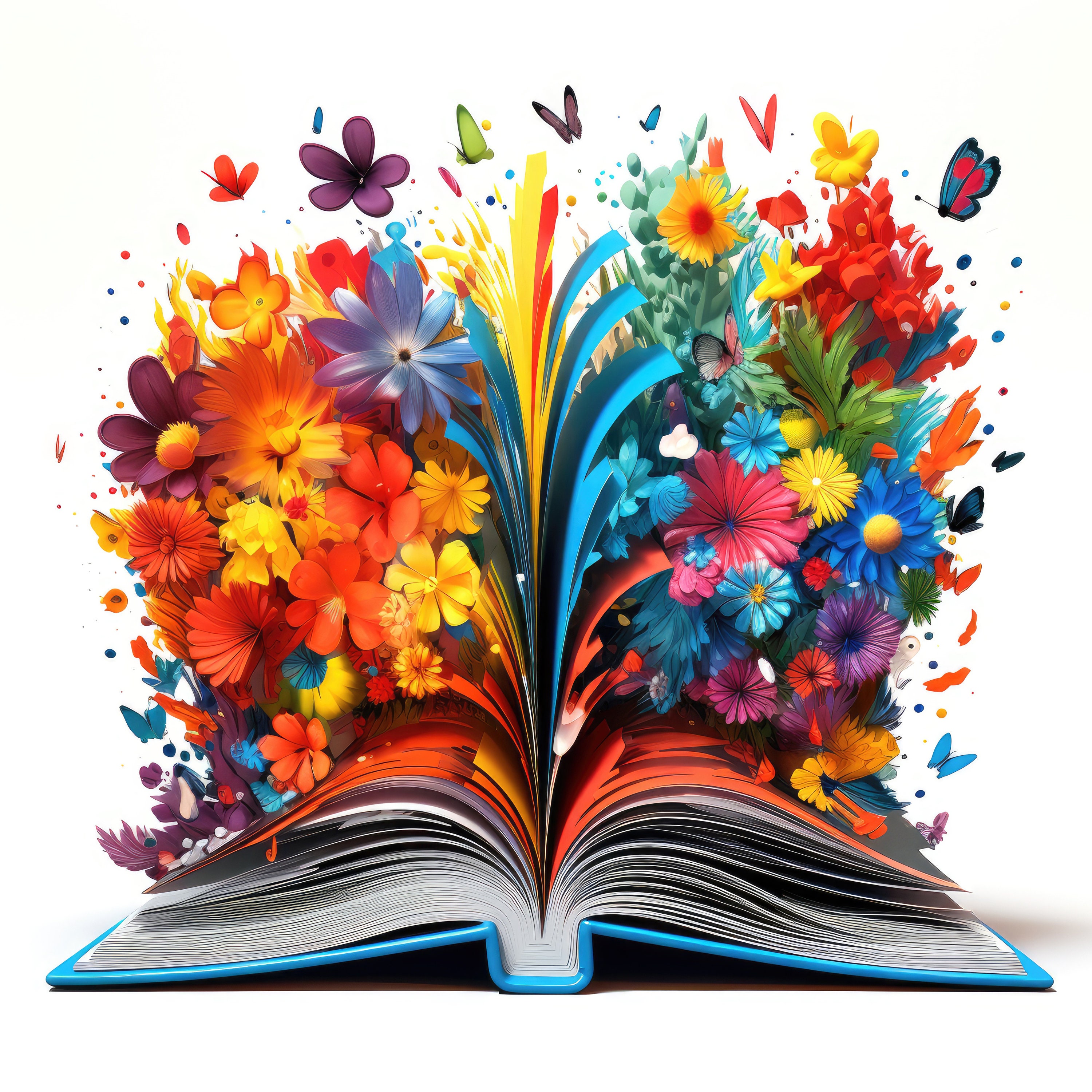 Cute Open Book Clipart Set Bundle, 10 High-quality Images, Apparel ...