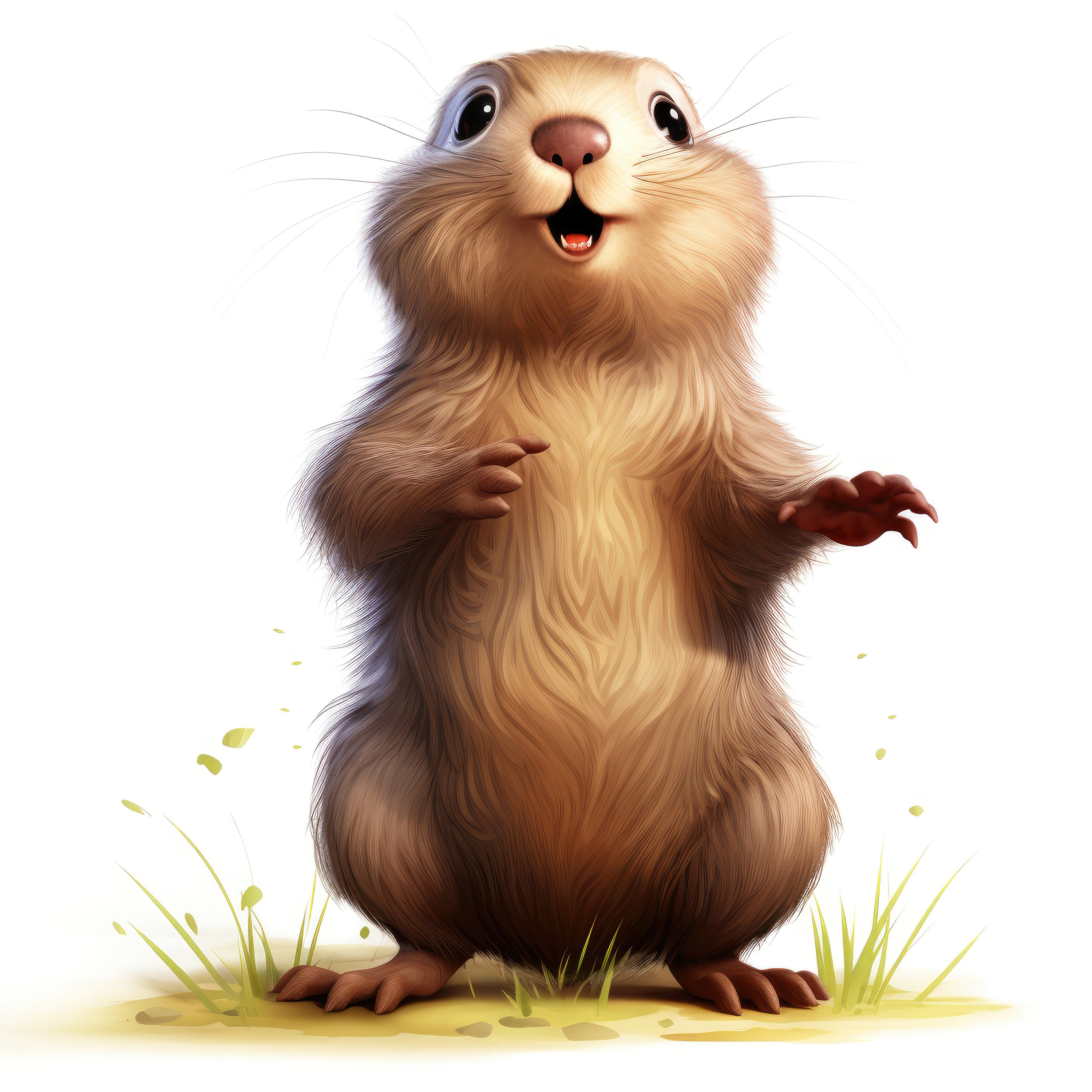 Cute Groundhog Clipart Set Bundle, 10 High-quality Images, Apparel ...