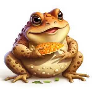 Cute Toad Clipart Set Bundle, 10 High-quality Images, Apparel, Paper ...