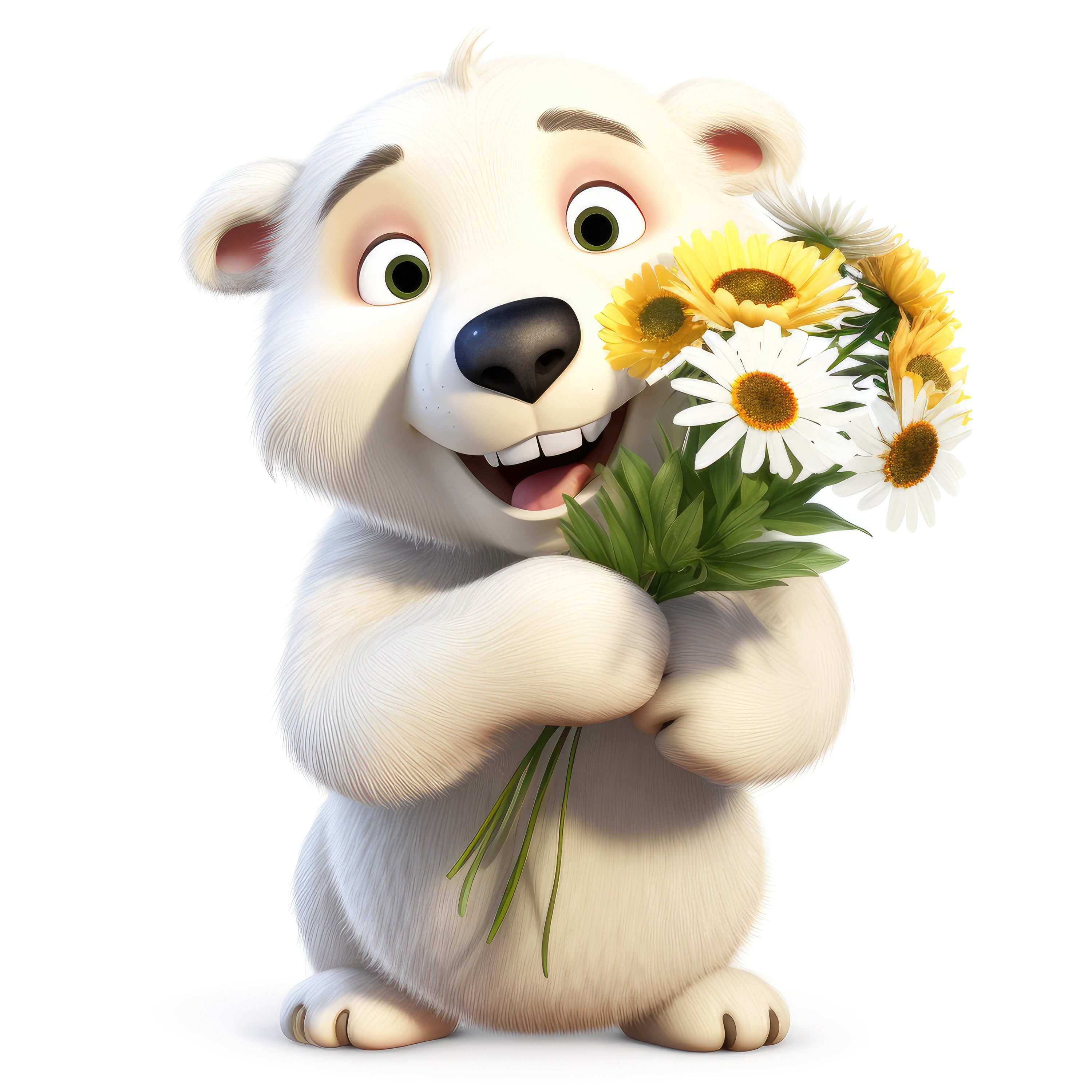 Cute Polarbear Clipart Set Bundle, 10 High-quality Images, Apparel ...
