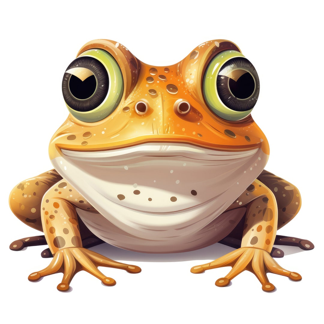 Cute Toad Clipart Set Bundle, 10 High-quality Images, Apparel, Paper ...