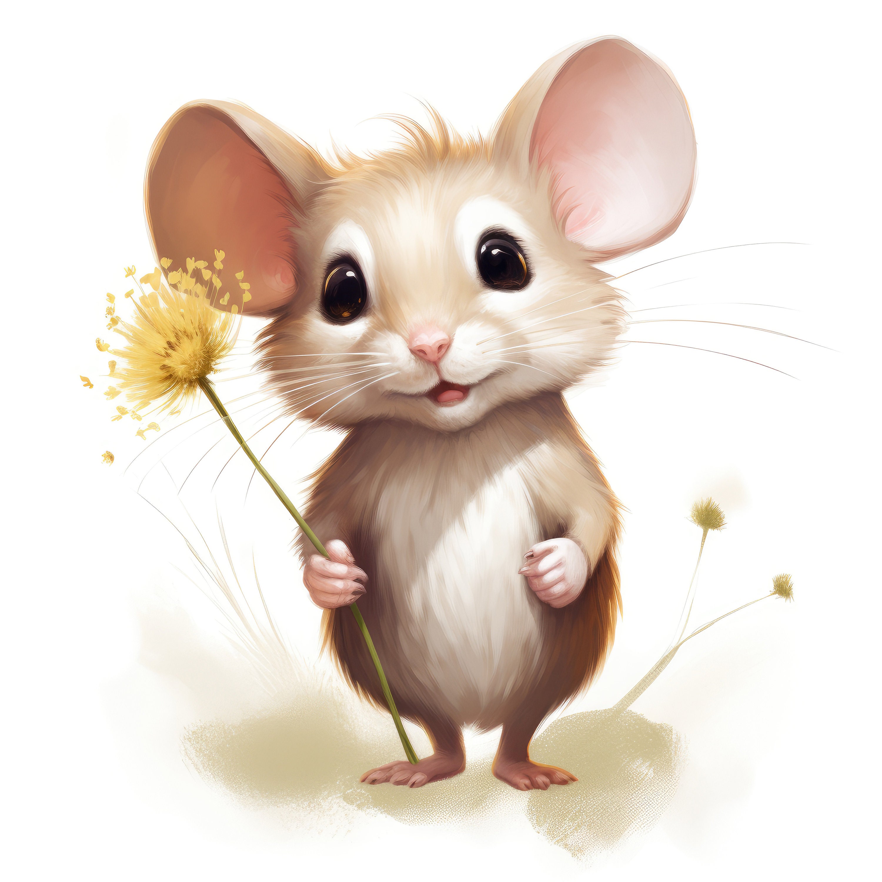 Cute Mice Wish Clipart Set Bundle, 10 High-quality Images, Apparel ...