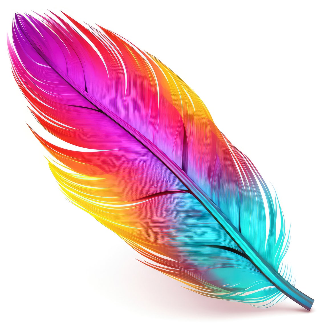 Cute Feather Clipart Set Bundle, 10 High-quality Images, Apparel, Paper ...