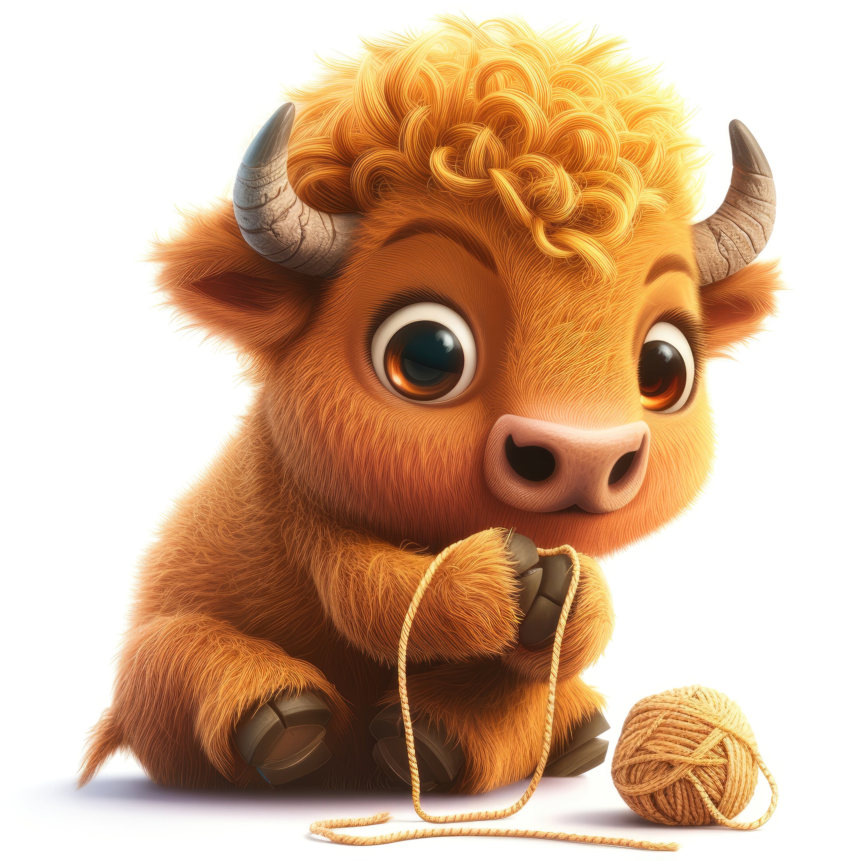 Cute Bison Clipart Set Bundle, 10 High-quality Images, Apparel, Paper ...