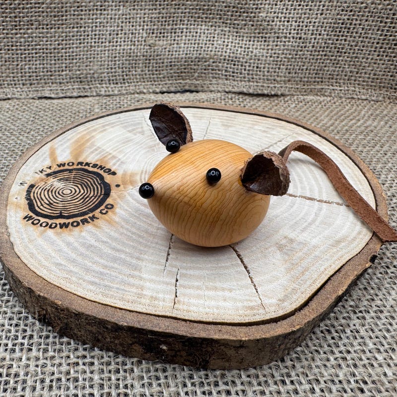 Wood Turned Mouse - Etsy UK