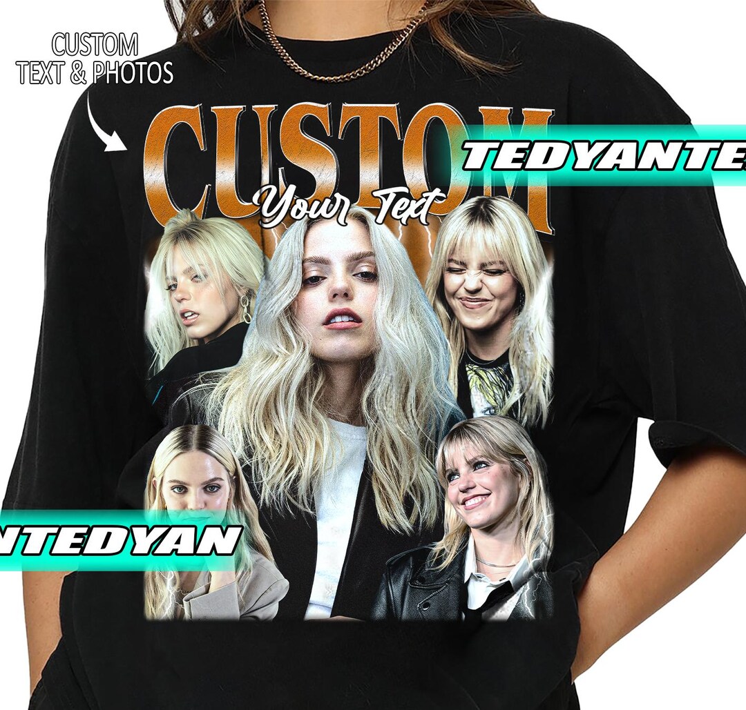 Custom Bootleg Rap Tee, Custom Photo Vintage Graphic 90s Tshirt, Custom ...