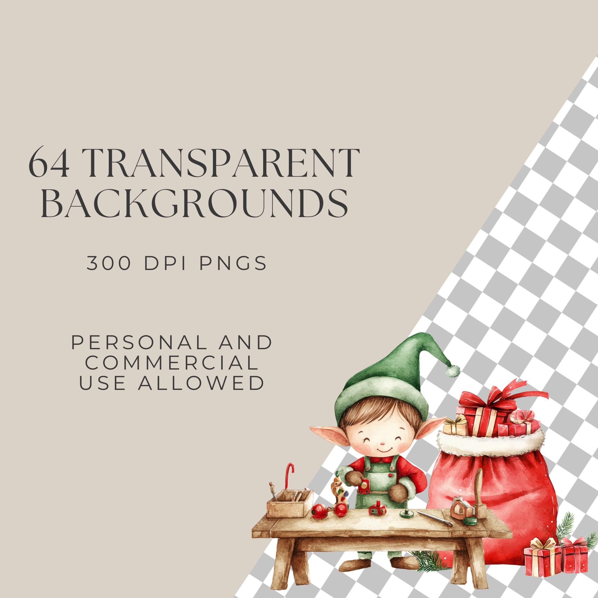 Watercolor Santa's Workshop, Christmas Clipart, Santas Village Clipart ...